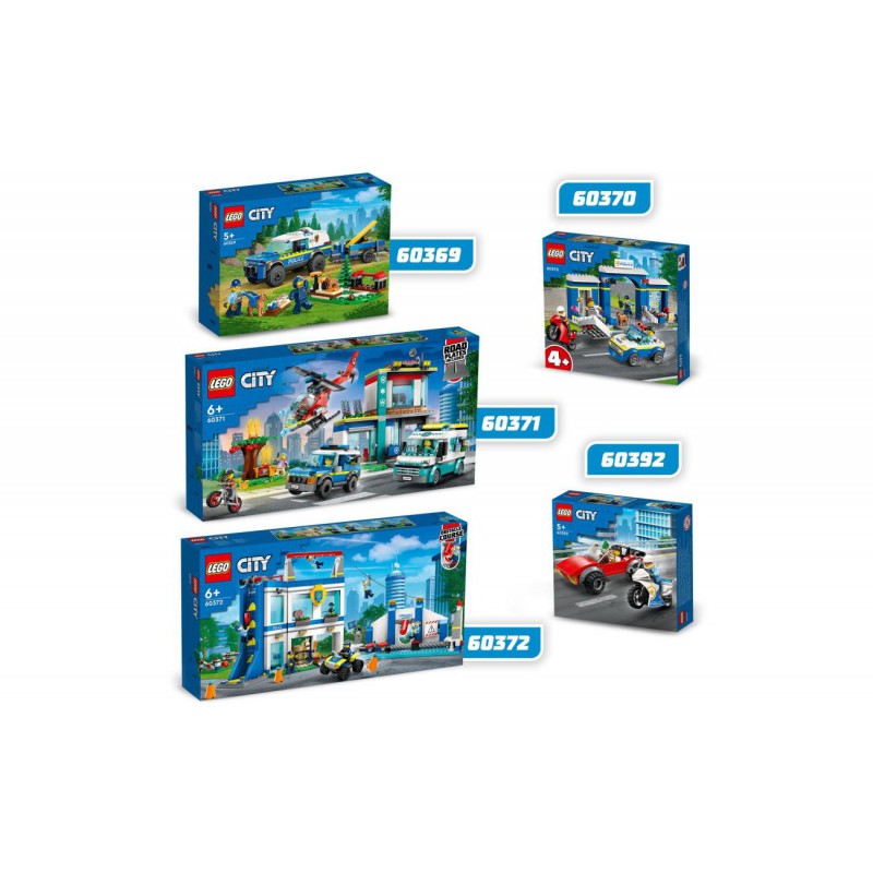 LEGO City 60370 Achtervolging politiebureau